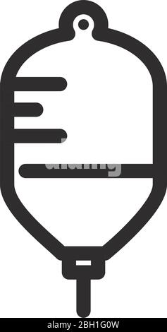 iv bag, infusion drip line icon Stock Vector Image & Art - Alamy