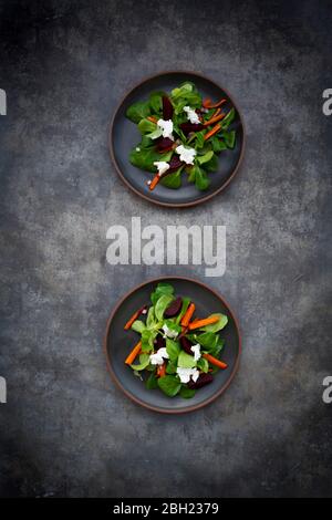 Spanish salad with goat cheese Stock Photo - Alamy