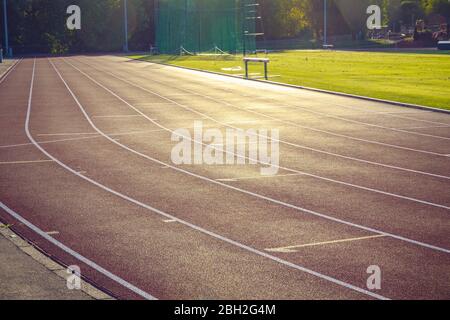 The Parliament Hill Fields Athletics Track in London, all-weather ...