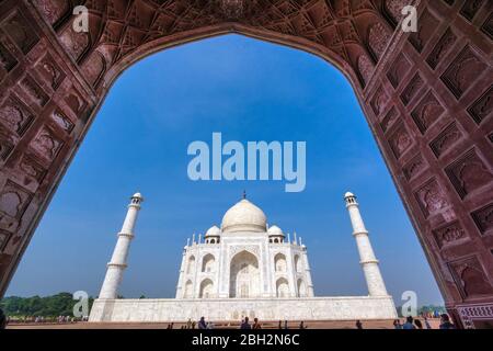The Unique View of Taj Mahal, Taj Palace, Agra, Uttar Pradesh, India ...