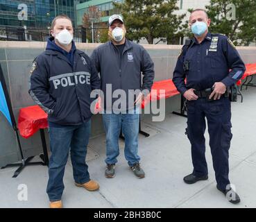 New Hyde Park, NY - April 23, 2020: President of PBA Patrick Lynch with ...