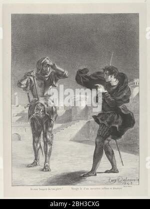 The Death of Hamlet, scene from William Shakespeare's Hamlet. 1905 ...