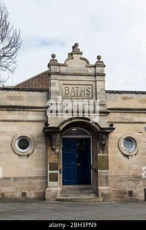 Entrance to the Fore Street Baths, Ipswich, Suffolk Stock Photo - Alamy