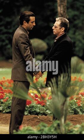 Al Pacino and Andy Garcia in the movie The Godfather Part III, 1990 ...