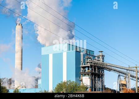 Covington, Virginia city in Alleghany county small town and smog ...