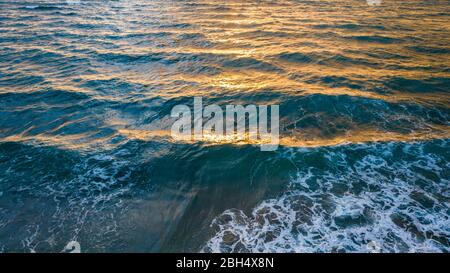 Seascape with color of the sunset Stock Photo - Alamy