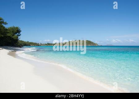 Hawksnest Bay Beach in the Virgin Islands National Park on the ...