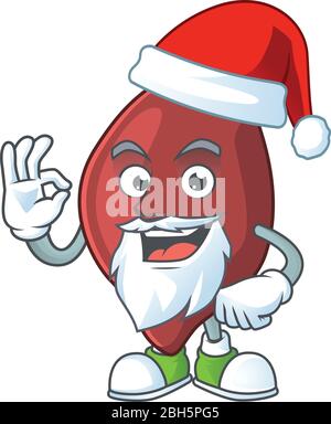 Santa liver Cartoon character design with sacks of gifts Stock Vector ...