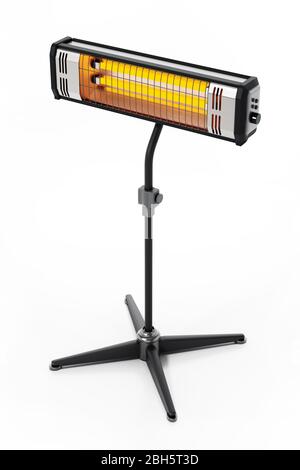 Infrared heater isolated on white background. 3D illustration Stock ...