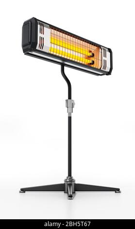 Infrared heater isolated on white background. 3D illustration Stock ...