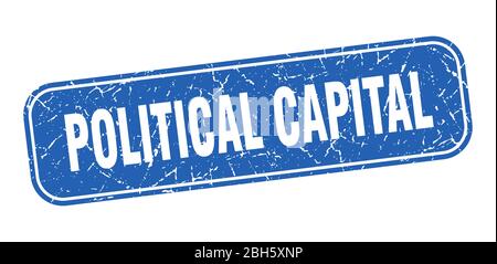 political capital stamp. political capital square grungy black sign ...