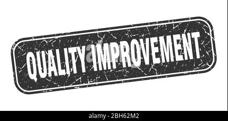 improvement stamp. improvement square grungy black sign Stock Vector ...