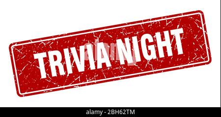 trivia stamp. trivia vintage red label. Sign Stock Vector Image & Art ...