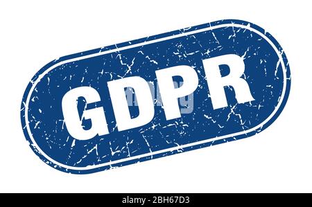gdpr stamp. gdpr vintage blue label. Sign Stock Vector Image & Art - Alamy