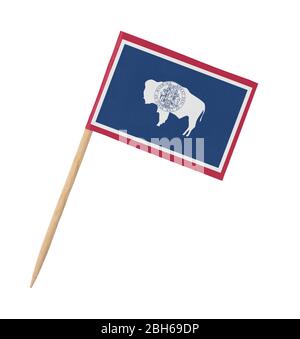 State of Wyoming flag isolated on white background Stock Photo - Alamy
