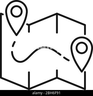 Smartphone cycling app icon. Thin line illustration. Smart phone with ...