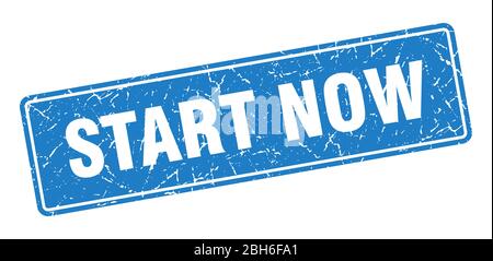 start stamp. start vintage blue label. Sign Stock Vector Image & Art ...