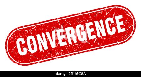 square grunge red convergence stamp Stock Vector Image & Art - Alamy