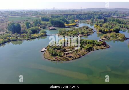 Hebi. 24th Apr, 2020. Aerial photo taken on April 24, 2020 shows the ...