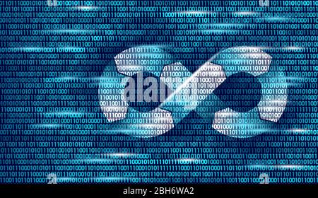 Devops software development operations infinity symbol. Programmer ...