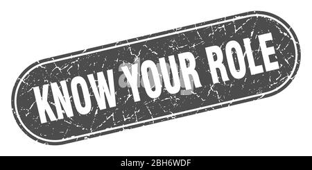 square grunge black know your role stamp Stock Vector Image & Art - Alamy
