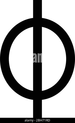 Phi greek letter, Phi symbol vector illustration Stock Vector Image ...