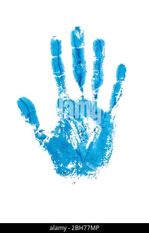 Close-up of blue color fingerprint texture of finger skin Stock Photo ...