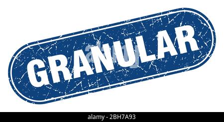 granular stamp. granular vintage blue label. Sign Stock Vector Image ...
