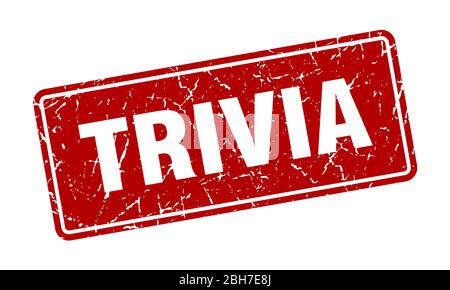 trivia night stamp. trivia night vintage red label. Sign Stock Vector ...