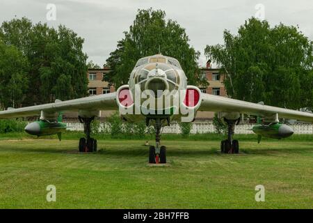 Soviet Tu-16 E aircraft. The Tupolev Tu-16, twin-engined jet strategic ...