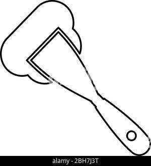 plasterer working color icon vector illustration Stock Vector Image ...