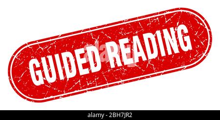 square grunge red guided reading stamp Stock Vector Image & Art - Alamy
