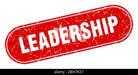 leadership stamp. leadership square grungy red sign Stock Vector Image ...