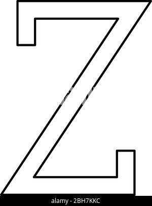 Zeta greek symbol capital letter uppercase font icon in circle round ...
