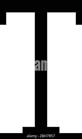 Tau greek letter, Tau symbol vector illustration Stock Vector Image ...