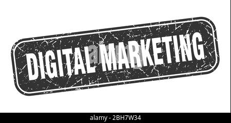 digital marketing stamp. digital marketing square grungy red sign Stock ...
