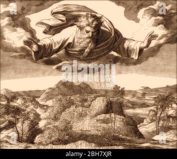 Third day of creation God created land and seed-bearing plants and ...