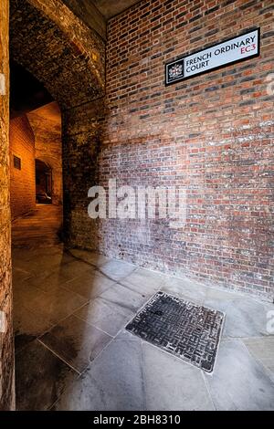 French Ordinary Court, City of London Stock Photo - Alamy