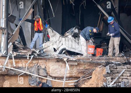 Austin, Texas USA, February 20, 2010. Federal investigators from the ...