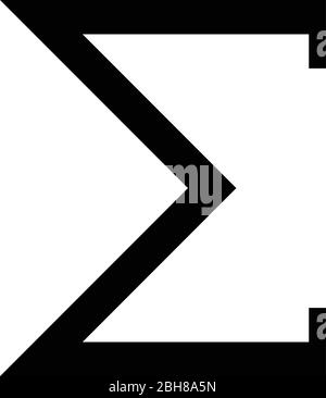 Sigma greek letter icon, Sigma symbol vector illustration Stock Vector ...