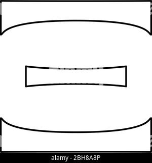 Ksi greek symbol capital letter uppercase font icon outline set white ...