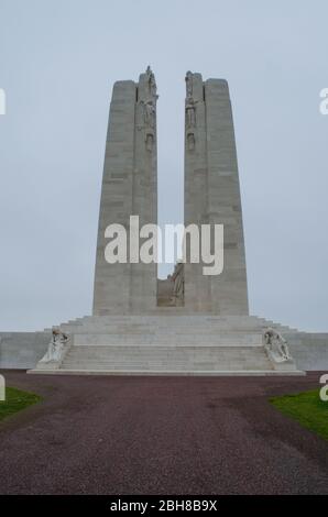 Vimy Ridge, Arras, France: Nov 19, 2012: The Canadian National Memorial ...