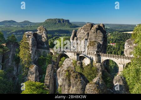 Elbsandsteingebirge bei Rathen Bastei Nationalpark Saechsische Schweiz ...