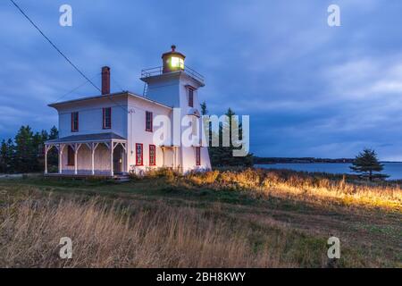 Blockhouse Point Lighthouse, Rocky Point, Prince Edward Island, Canada ...
