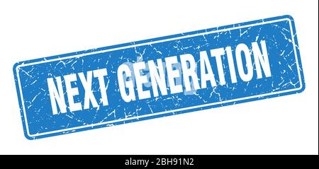 generation y stamp. generation y vintage blue label. Sign Stock Vector ...