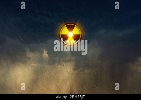 Dramatic scientific background - nuclear fallout, hazardous accident ...