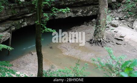 River Styx Spring at Mammoth Cave National Park. The water exit from ...