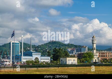 Georgia,Batumi,Batumi Port and Sea Station Building Stock Photo - Alamy
