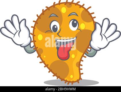 Cartoon character of pseudomonas aeruginosa having a megaphone Stock ...