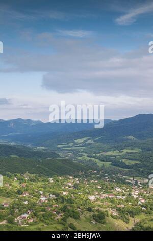 Nagorno Karabakh Republic, Vank, high angle village view Stock Photo ...